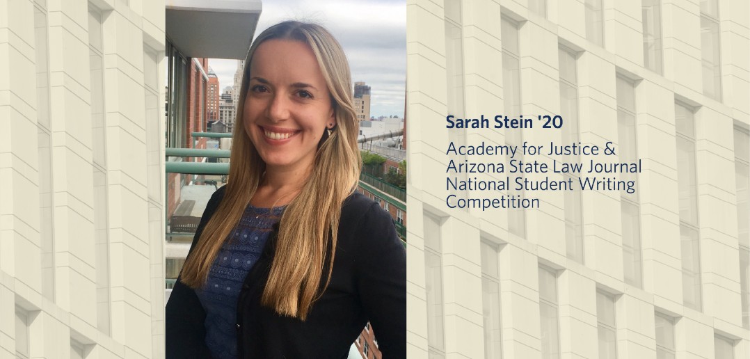 Sarah Stein ’20 Earns Honorable Mention in National Student Writing ...